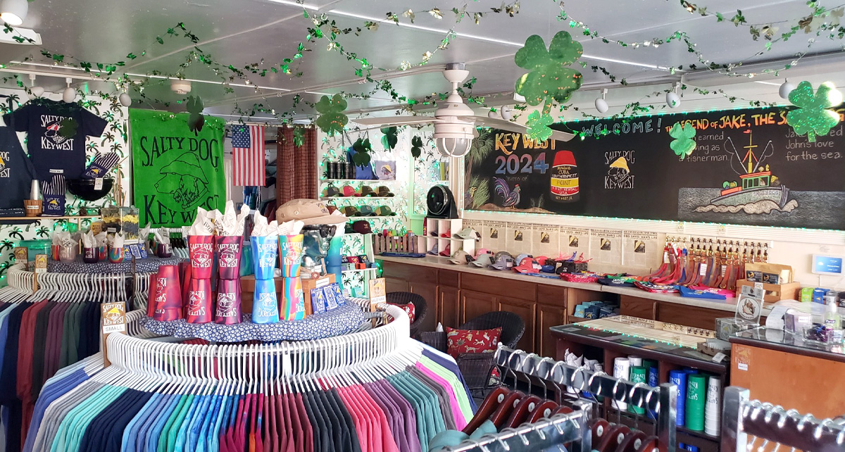 Map to the Salty Dog Key West